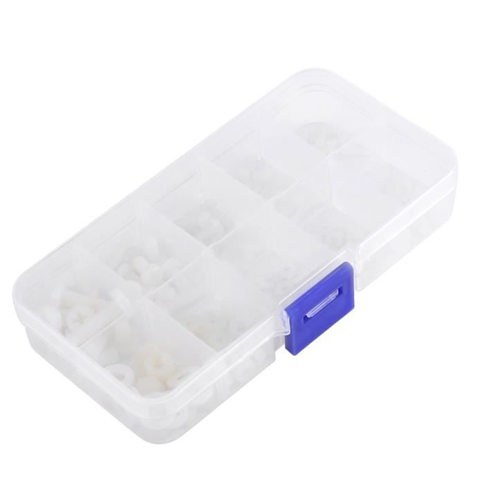 YUM- Vis Jadpes screw nut combination kit, 150 pieces M2 M2.5 M3 M4 M5 ...