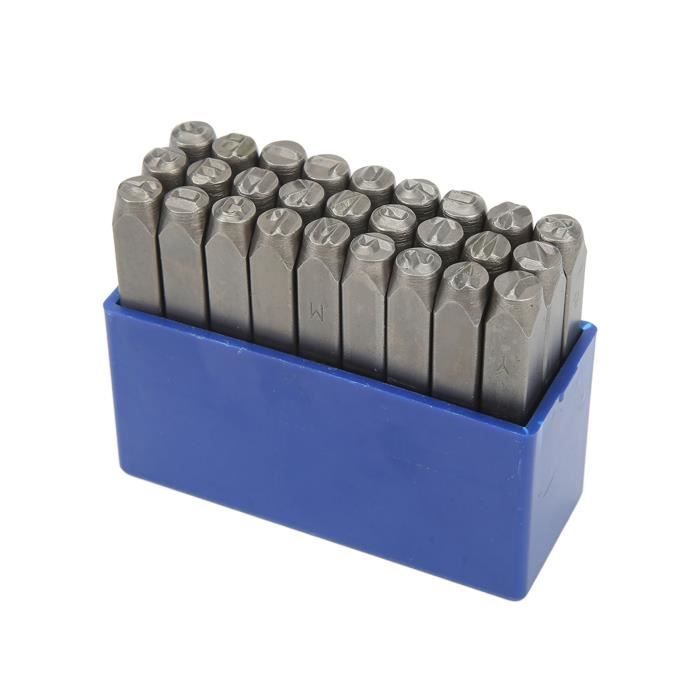 Ensemble de poinçons de lettres en acier Jeu de poinçons à lettres 27 ...