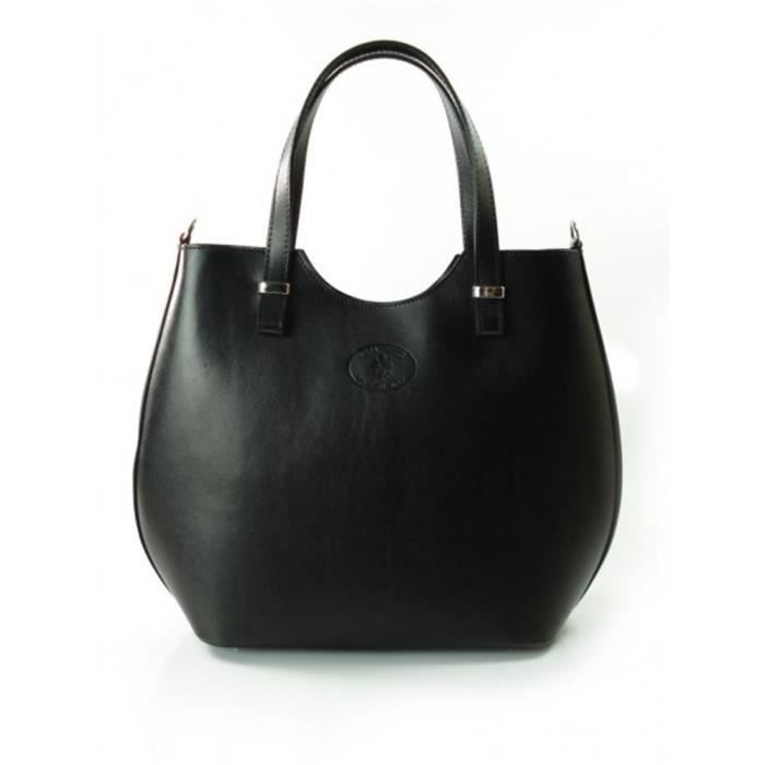 Sac - VERA PELLE - Zarka - Shopper Bag A4 - Cuir - Noir - Femme/Adulte ...