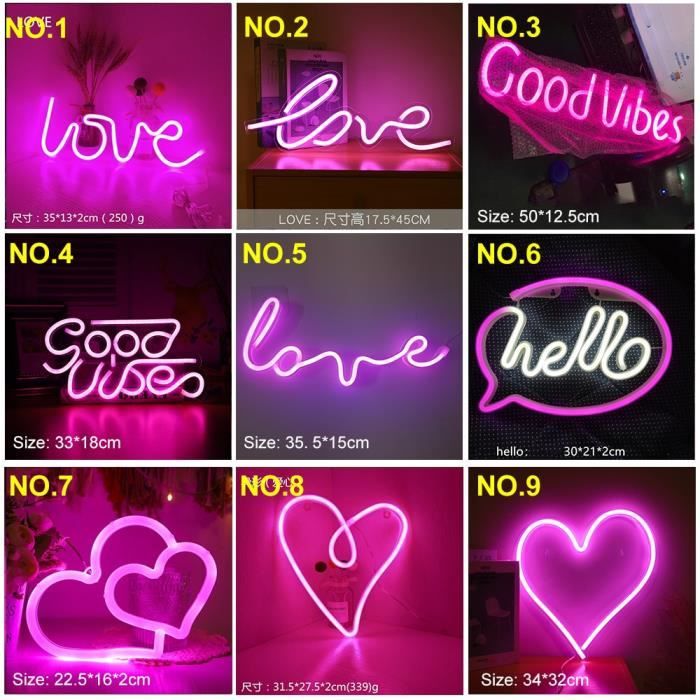 NEON,Group D-NO.9--Panneau néon LED suspendu au mur, modèle de barre ...