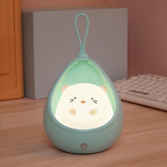 Veilleuse pour enfants,USB-E--Applique Murale Led En Silicone ...
