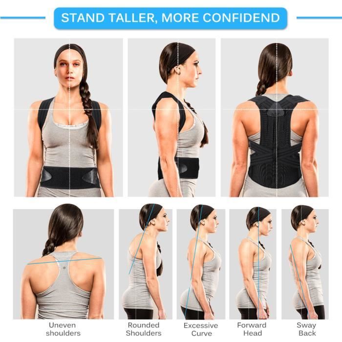 Zerone Orthèse de posture Correcteur de Posture Orthèse Correction ...