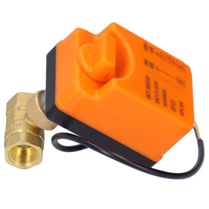 Vanne 2 voies motorisée DC12 / 24V électrique motorisée Vanne à bille DN15 - Cdiscount Bricolage