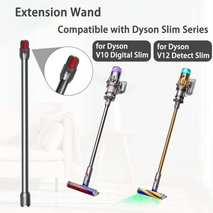 Tube Extension Pour Dyson V12 Slim Aspirateur,Tube Rallonge Dégagement ...