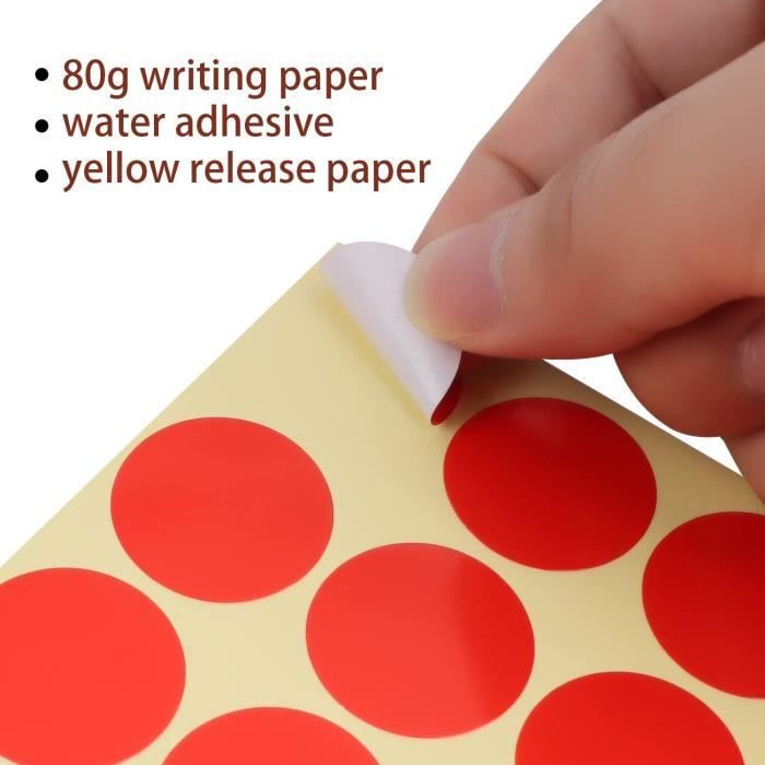 28 Pcs Petites Gommettes Rondes 10Mm + 28 Feuilles Étiquettes Auto ...