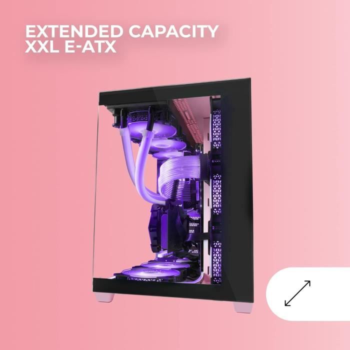 Mars Gaming Mcv4 Rose,Tour Gaming Custom Xxl E-Atx,Fenêtre Verre Trempé ...