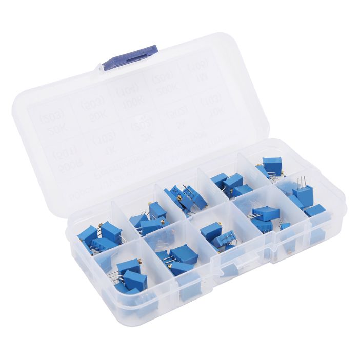 Résistance variable réglable 50pcs Résistance Variable 10 Valeurs 3296W ...