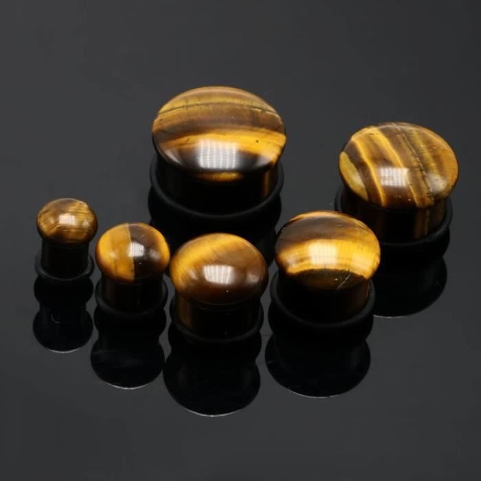 Homxi Tunnel Oreille 2 Pièces Écarteur en Pierre 00G,Piercing 6mm-16mm ...