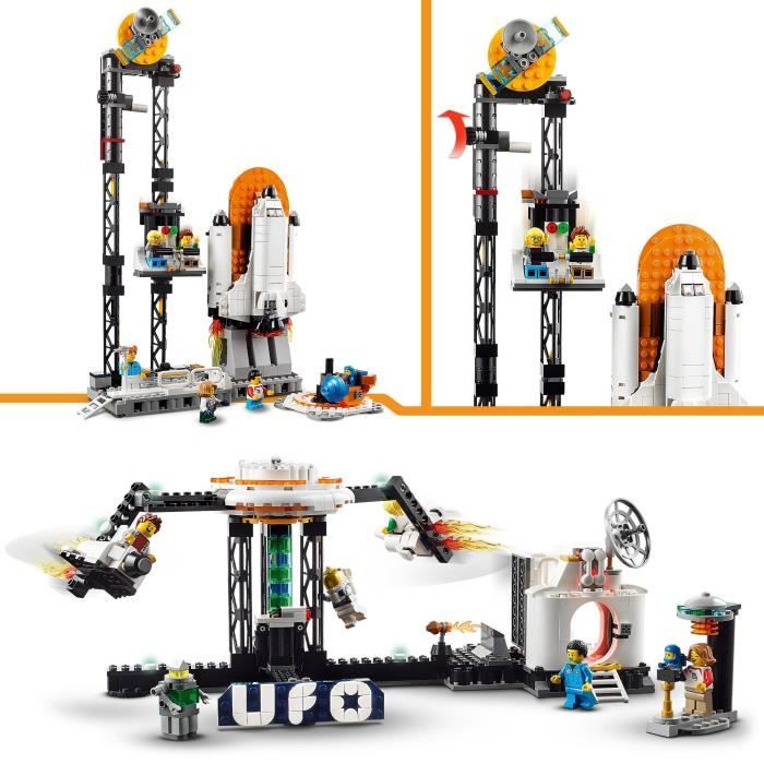 LEGO® Creator 31142 Les Montagnes Russes de l’Espace, Jouet avec Fusée ...