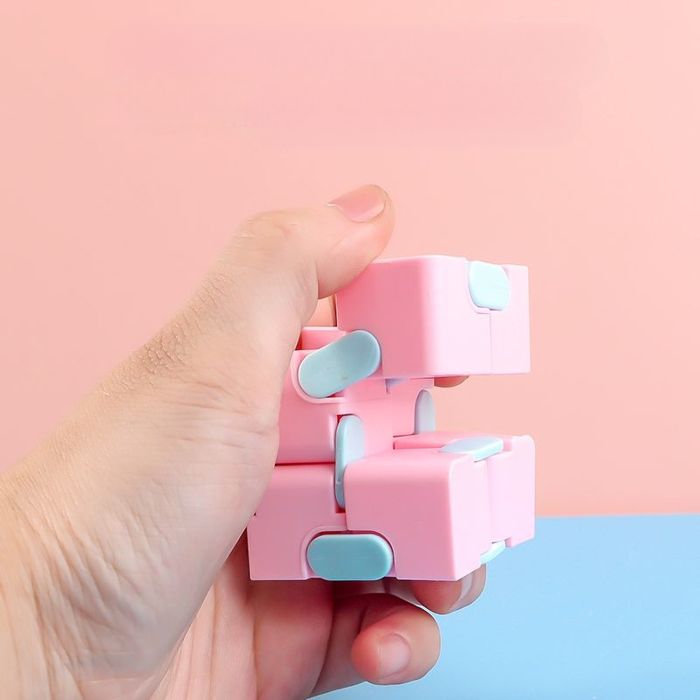 Cube infini macaron couleur rose, jouet créatif et anti-stress pour ...