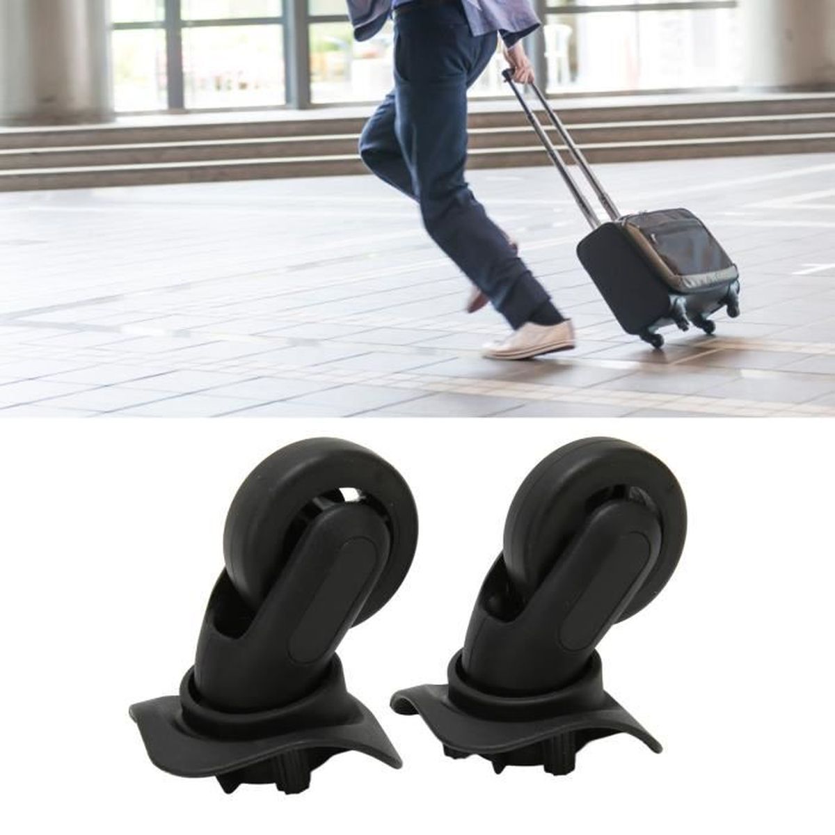 Tbest Roue de Valise de Remplacement Roue Universelle de Valise, Roues ...