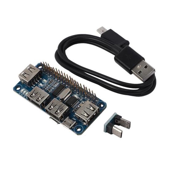 Carte'extension 4 Ports USB HUB HAT pour Raspberry Pi 3 - 2 - Zero W ...