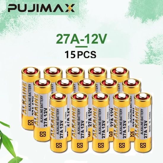 12v-Piles Alcalines 12v 27a, 15 Pièces, Cellules Sèches Haute Tension ...