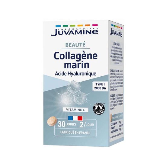 Juvamine Equilibre Collagène Marin Acide Hyaluronique 60 comprimés ...