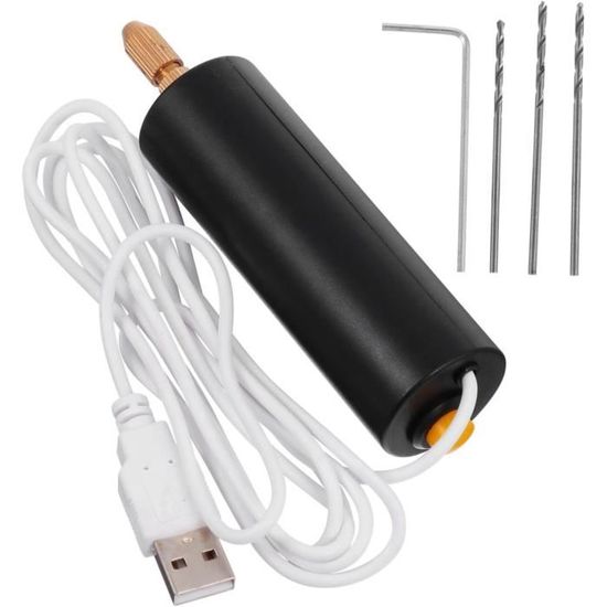 3 Pièces Mini Perceuse Électrique Usb Perceuse Rotative À Main Perceuse ...
