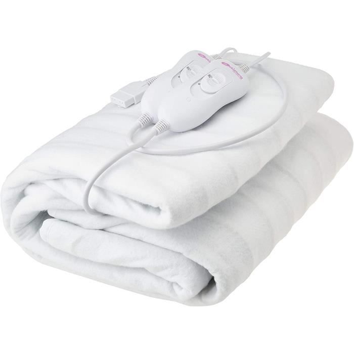 Up205d - surmatelas chauffant 2 places, 140x160 cm 100% polyester ...
