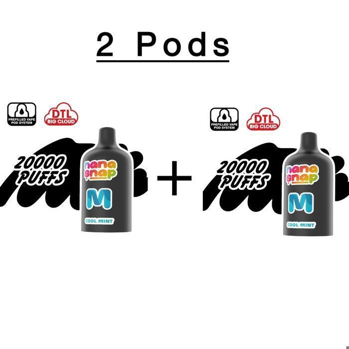 E-liquide 2 Pods Nana Snap Cool Mint – 40 000 Puffs - Cdiscount Au ...