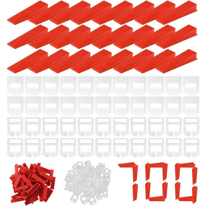 C-071-F Kit Carrelage Autonivelant 700 Pièces Croisillon 2mm 3mm ...