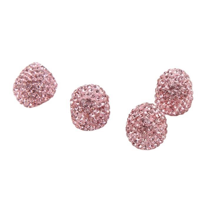 (Rose) 4 Pièces Bouchons De Valve De Pneu De Voiture Bouchons De Tige ...