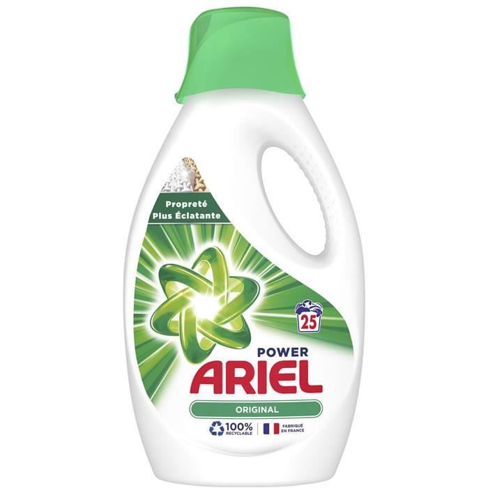 LOT DE 2 - ARIEL : Power - Lessive liquide Original 25 lavages 1,375L ...