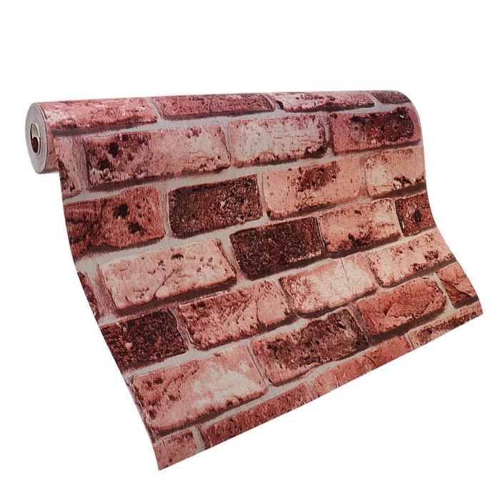 Sticker Carrelage Mural Autocollant 3D Brique Vintage Décoration Maison ...