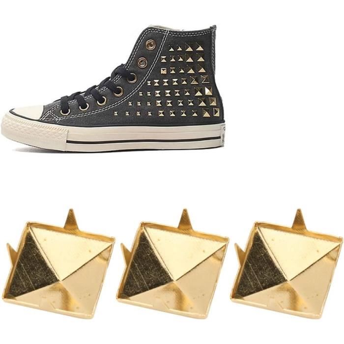 100 Pièces Rivet Pyramidal, Décoration Rivet Punk Rivet 4 Clous En ...