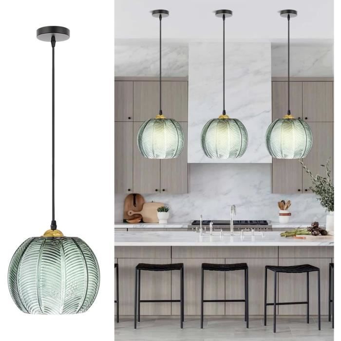 Luminaire Suspension En Verre Pour Îlot De Cuisine, Suspension ...