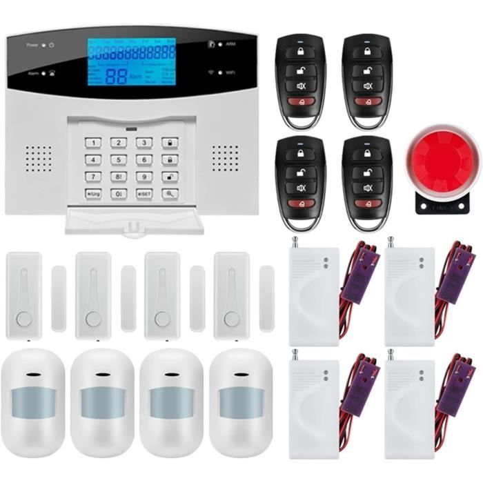 Installation facile Système d'alarme de sécurité for la maison GSM WiFi Tuya Smart Life Control ...