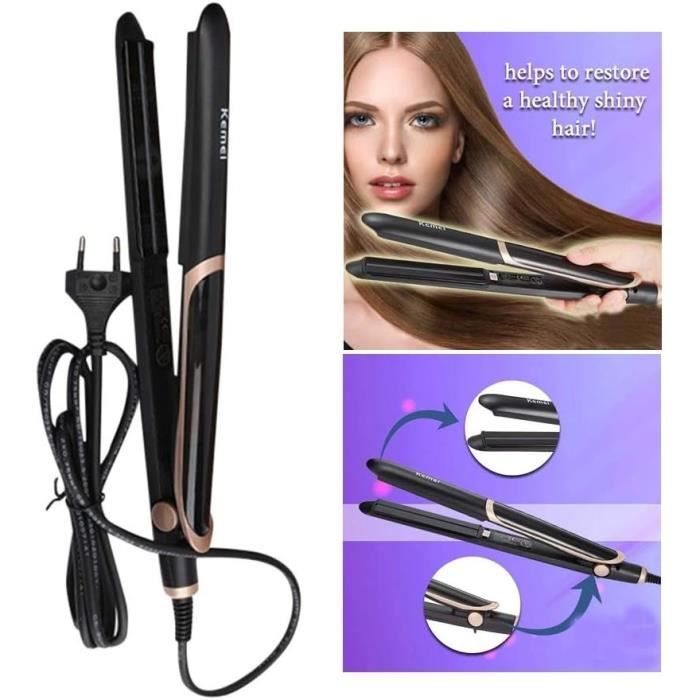 Fer À Lisser Lisseur Cheveux, Ptc Plaques En Céramique Avancée, Chauffe ...