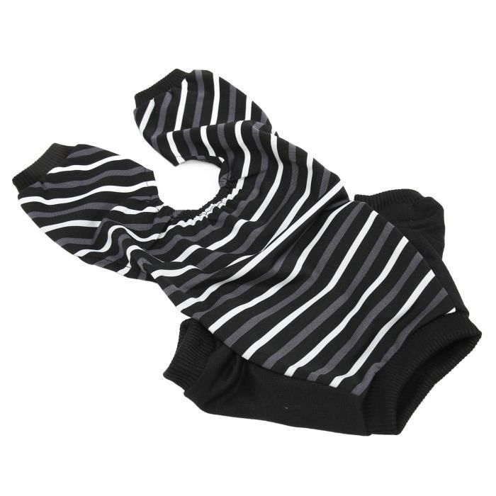 Drfeify Pyjama rayé pour chien Pyjama pour chien rayé à la mode mignon ...