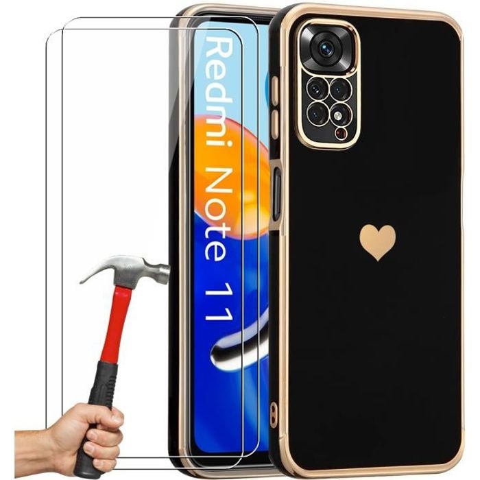 Coque - Xiaomi - Redmi Note 11-11S - Noir - Protection Antichoc - Motif ...