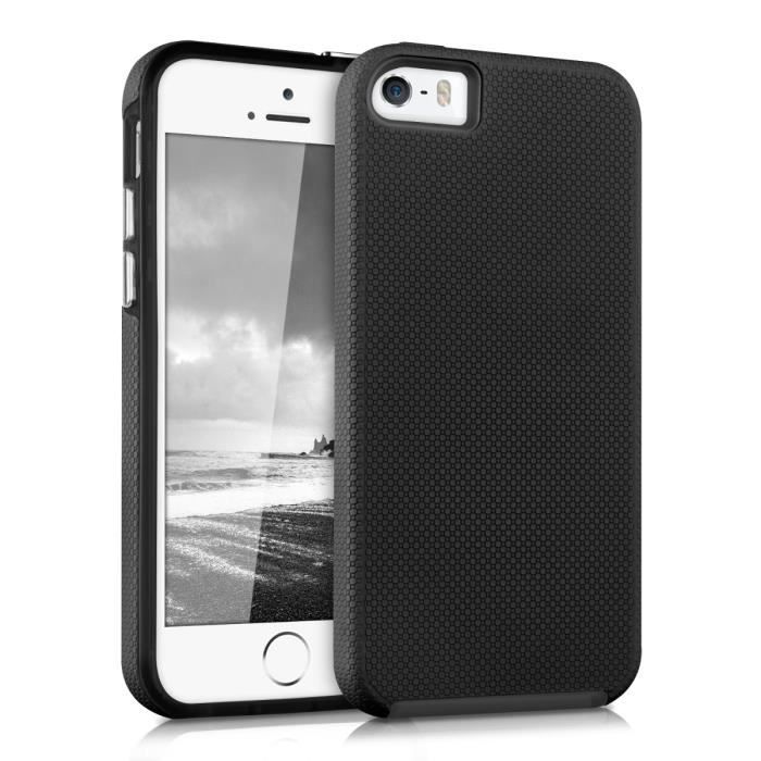 Kalibri Housse pour Apple iPhone SE / 5 / 5S - coque hybride double ...