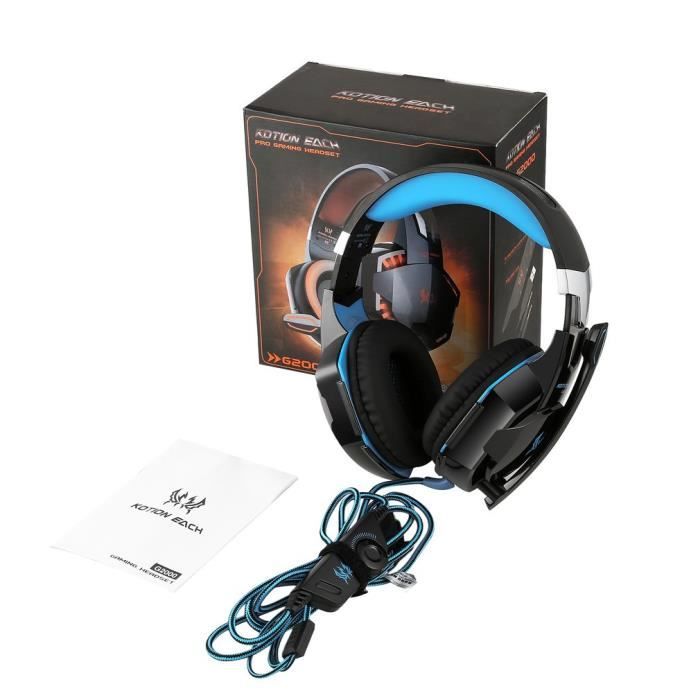 Micro-casque VersionTech EACH G2000 Casque Gaming Casque Gamer Headset ...