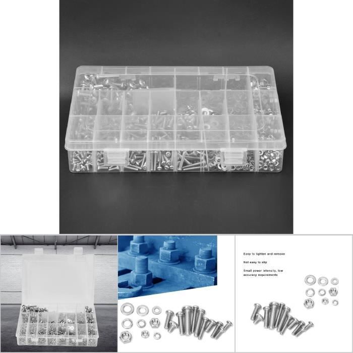 Minifinker kit d'assortiment de vis 1105 pièces Kit de vis cruciformes ...