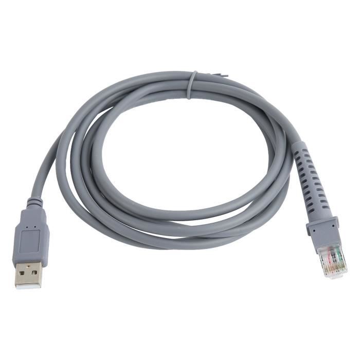 Qiilu Câble de scanner de à barres Câble de Scanner de -barres, 2 ...