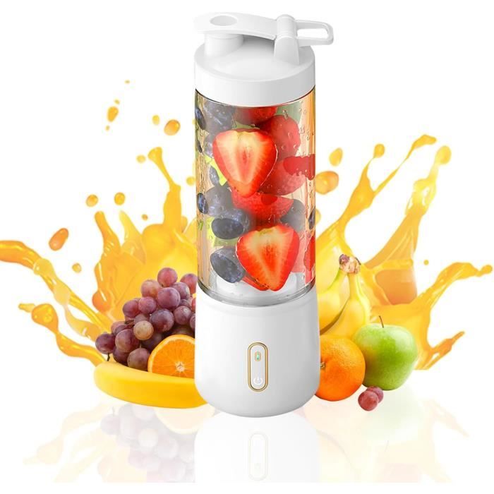 Mixeur Portable 500Ml,Usb Mélangeur Personnel Rechargeable Avec 12 Lame ...