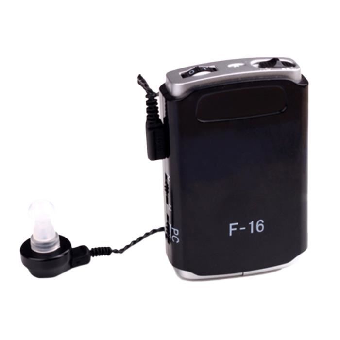 F-16 Pocket Voice Hearing Aid Amplifier Sound Contrôle du volume ...