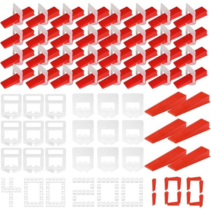 C-071-F Kit Carrelage Autonivelant 700 Pièces Croisillon 2mm 3mm ...