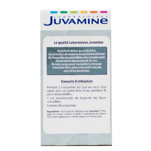 Juvamine Equilibre Collagène Marin Acide Hyaluronique 60 comprimés ...