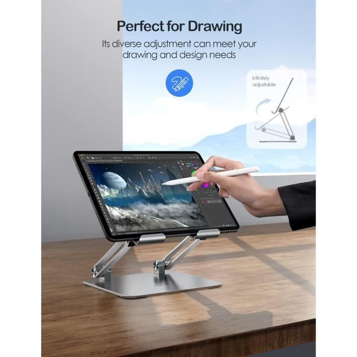 Tablette Support Réglable, Support de Dessin Flexible Support iPad Pro ...