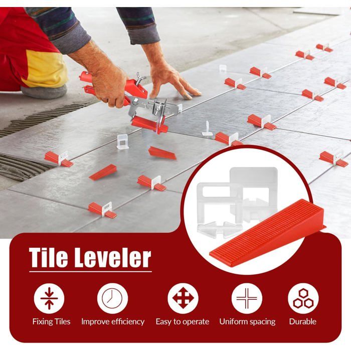 C-071-F Kit Carrelage Autonivelant 700 Pièces Croisillon 2mm 3mm ...