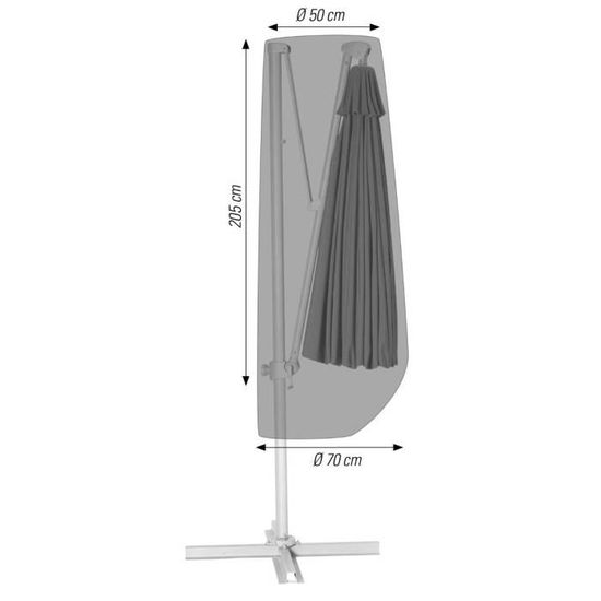 Housse de protection - acamp - Parasol déporté - Aluminium ...