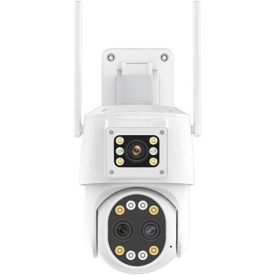 Caméra Ip Avec Carte Sim 4G, 8 Mp 4K Hd À Trois Objectifs, Caméra Ptz ...
