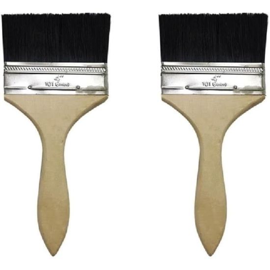 2 Pièces 4-6 Pouces Pinceaux À Pointe Souple Pour Murs Garniture ...