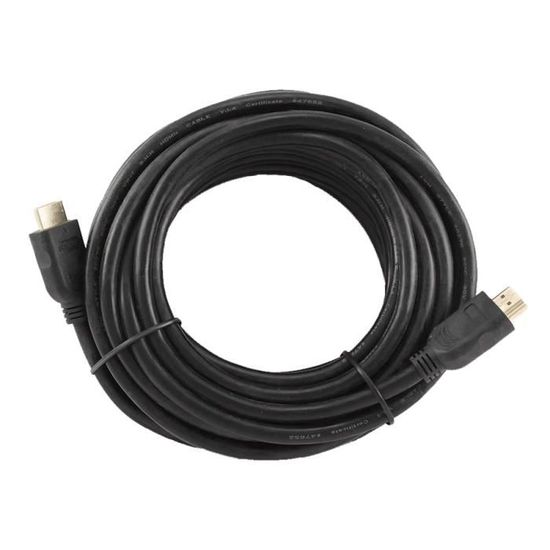 Câble NELBO HDMI (mâle) vers HDMI (mâle), 10 mètres, contacts plaqués ...