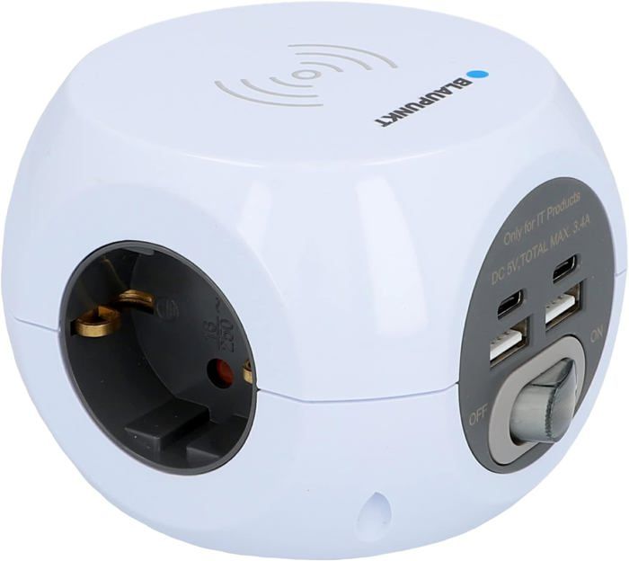 Cube multiprise 3 Prises, 2 Prises USB-A + 2 Prises USB-C, avec ...