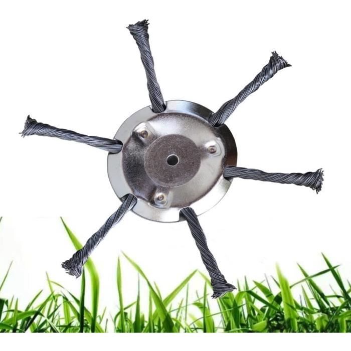 Tête De Débroussailleuse En Fil D'Acier De 6 Pouces Pour Tondeuse À Gazon Coupant Les Mauvaises ...