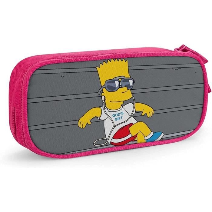 Trousse À Crayons Anime Simpsons - Grande Capacité - Double Fermeture ...