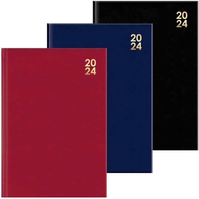 Agenda Semainier 2024 A4 Wtv Classique Couleur Rouge Agenda[n2360 ...