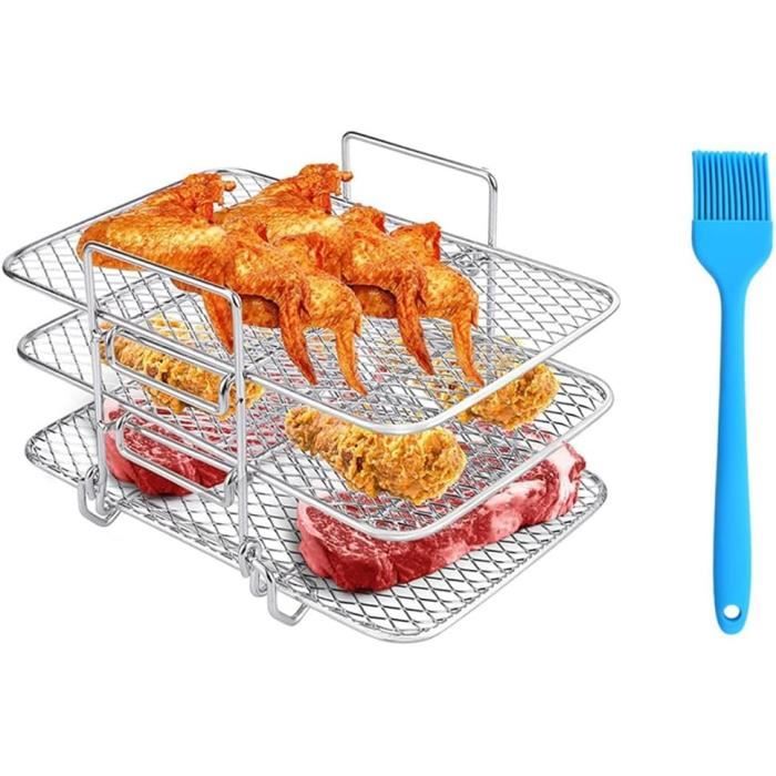 Support De Friteuse À Air 304 En Acier Inoxydable Multicouche Pour Déshydrateur Pièces ...